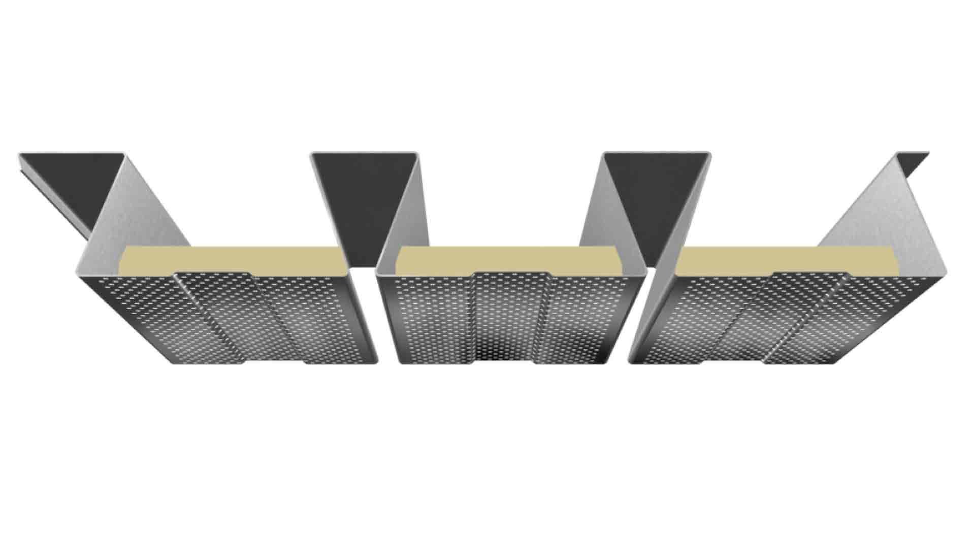 Verco 3.5DA Acoustical Dovetail Deck | 3.5 Inch Deep Roof Deck