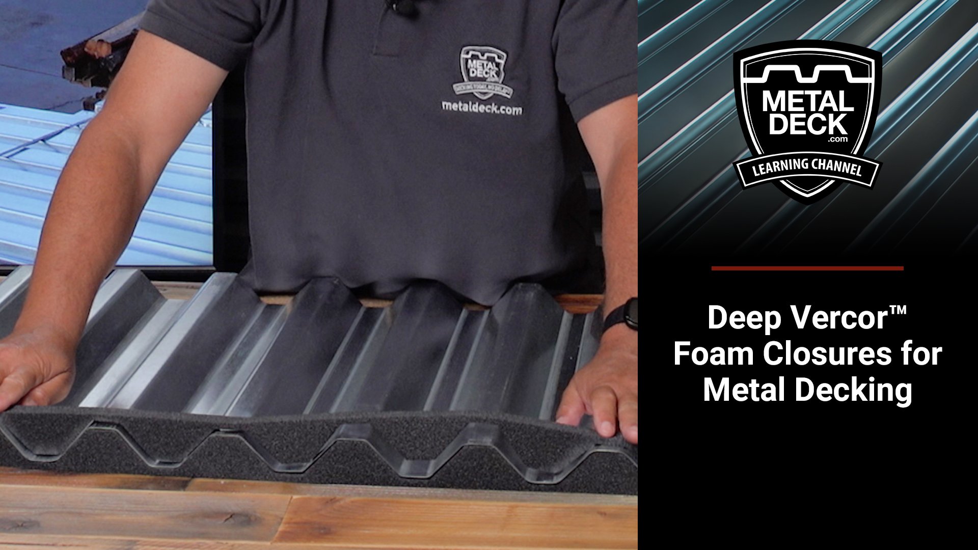 Foam Closure Strips For Deep Vercor: 1 5/16" Form Deck