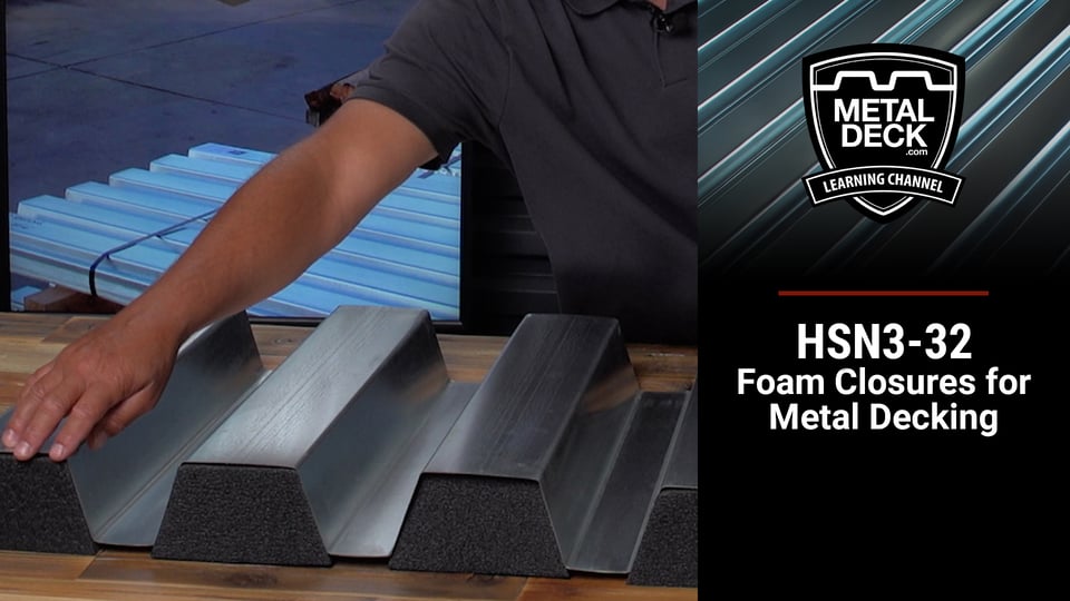 Foam Closure For HSN3-32: Individual Plugs For 3" Roof Deck